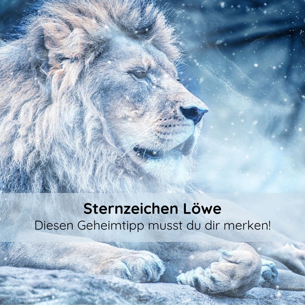 Sternzeichen Löwe aufgepasst: Merke dir diesen Geheimtipp!